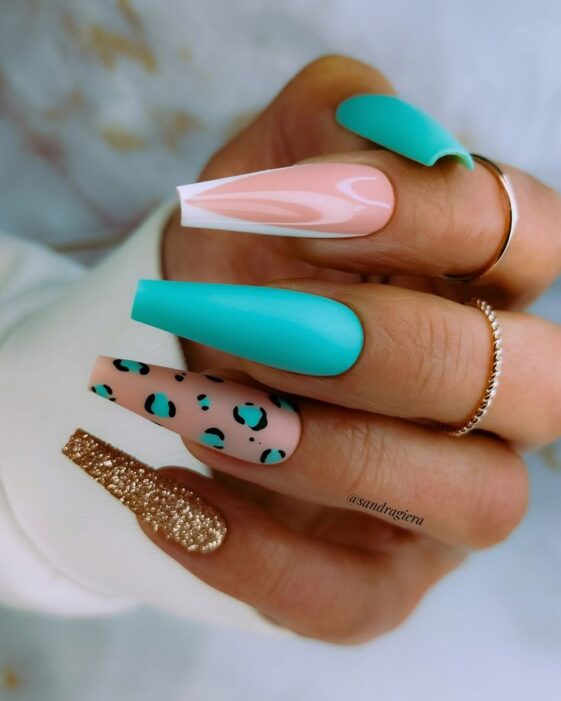 40 Trendy Spring Coffin Nails - Chicinspire