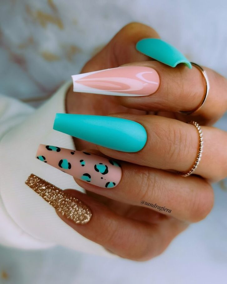 40 Trendy Spring Coffin Nails - Chicinspire