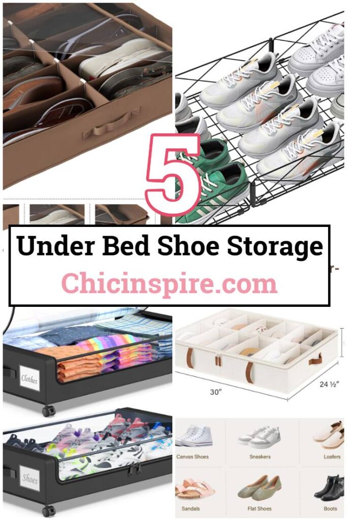 5 Under Bed Shoe Storage - Chicinspire