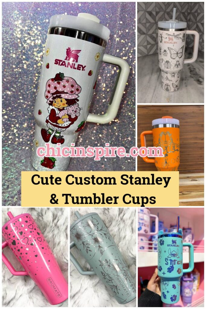 23 Cute Custom Tumbler Stanley Cups - Chicinspire